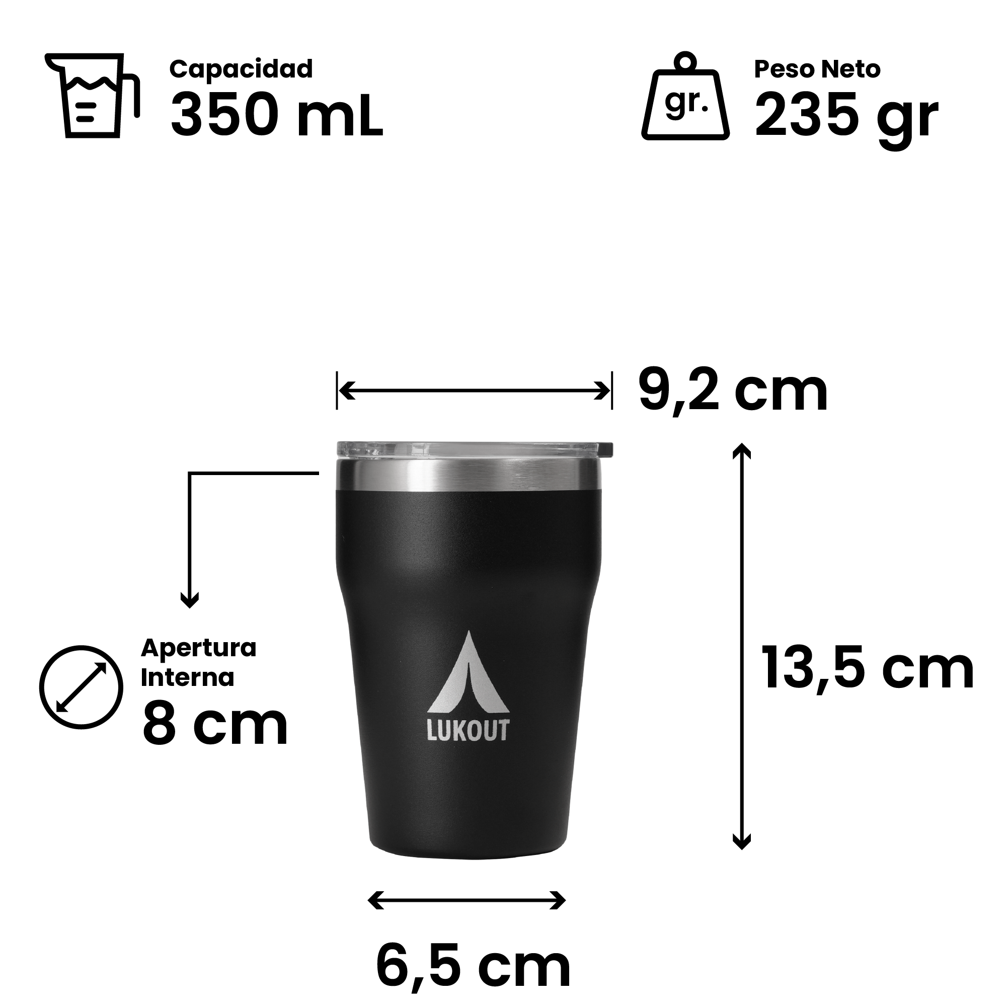 Set de 2 Vasos Térmicos 350 ml – LUKOUT